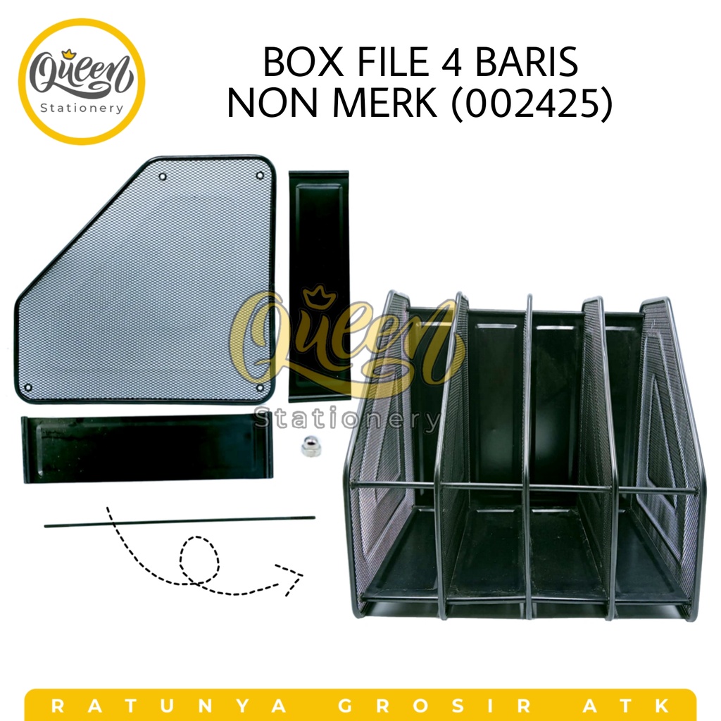 Jual 1 PCS BOX FILE BESI 4 BARIS NON MERK (002425) / FILE ORGANIZER ...