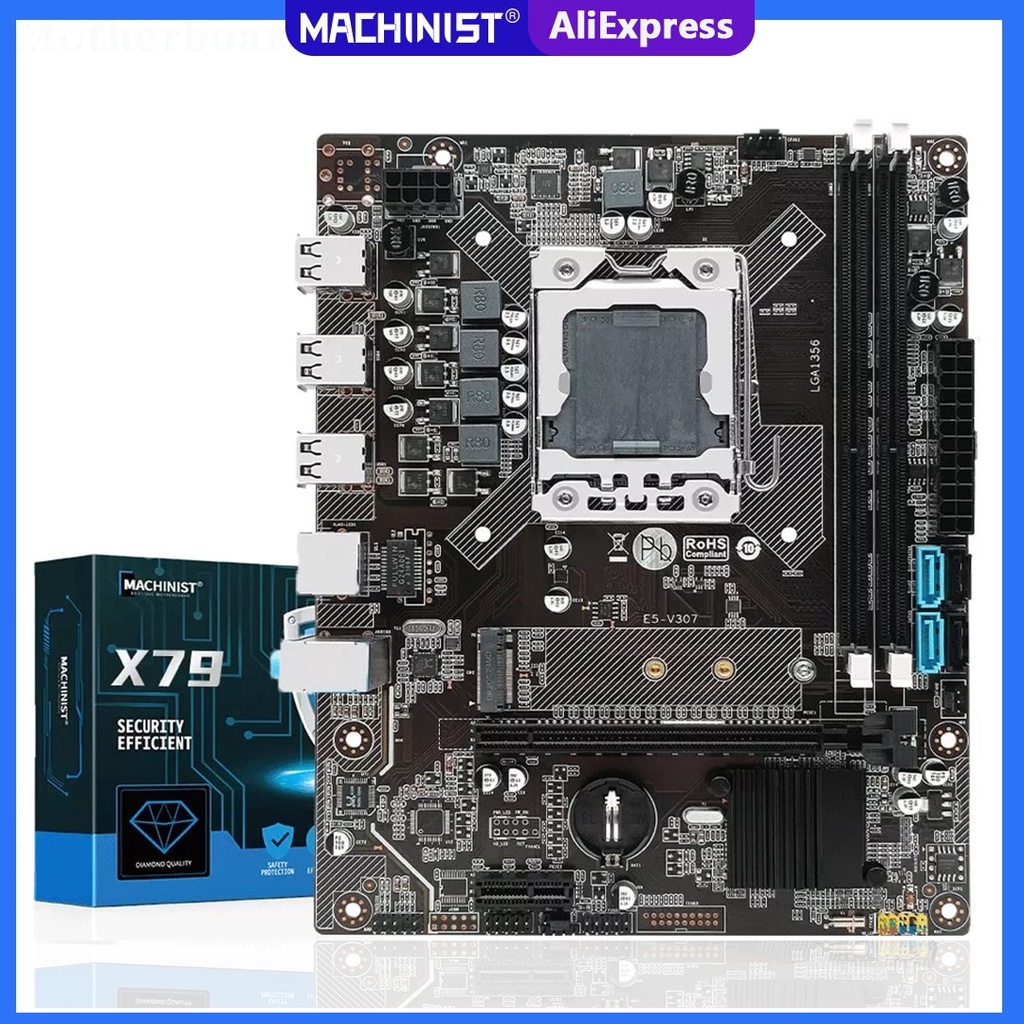 Jual PREORDER MACHINIST X79 Motherboard LGA 1356 CPU Support Intel Xeon ...