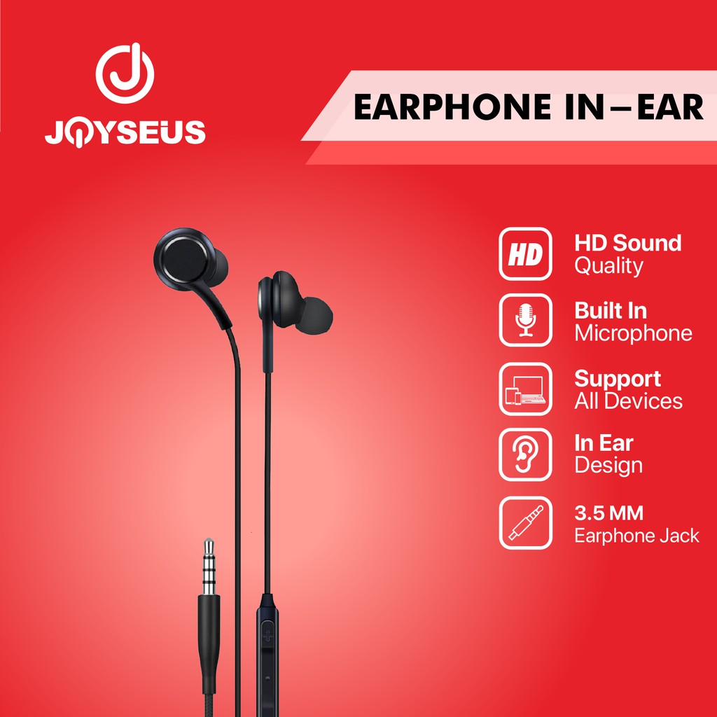 Jual Earphone JM / Headset JOYSEUS Ear Sport Earphones with mic ...