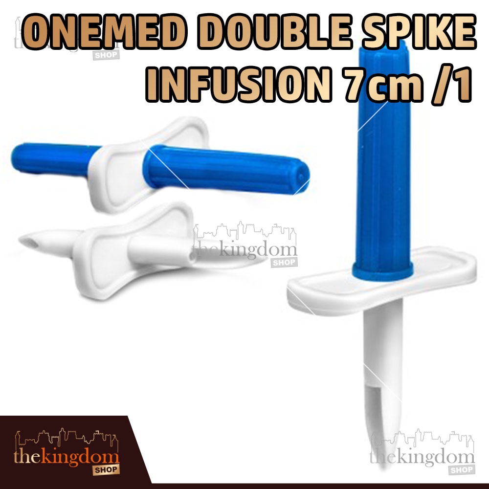 Jual Onemed Double Spike Infusion 7cm /1 Alat Tusuk Cairan Infus ...