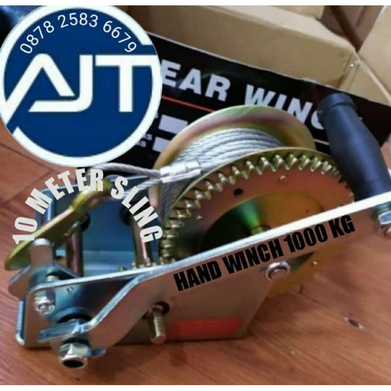 Jual HAND WINCH 2000 LBS KATROL KEREKAN MANUAL 1000 KG DEREK MANUAL ...