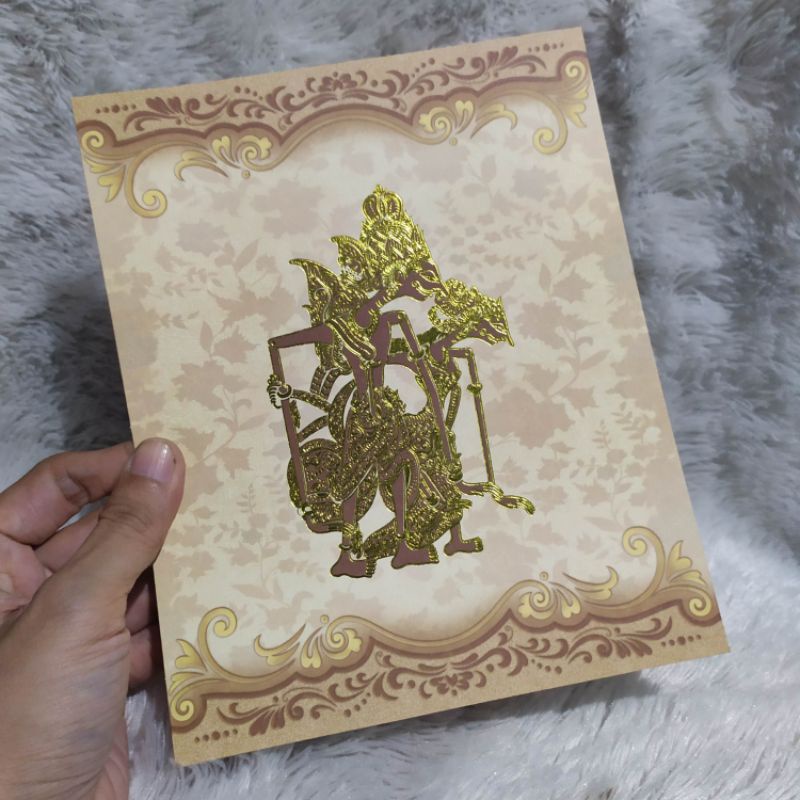 Jual UNDANGAN W-1802 WAYANG PERNIKAHAN WEDDING AKAD RESEPSI KHITAN ...