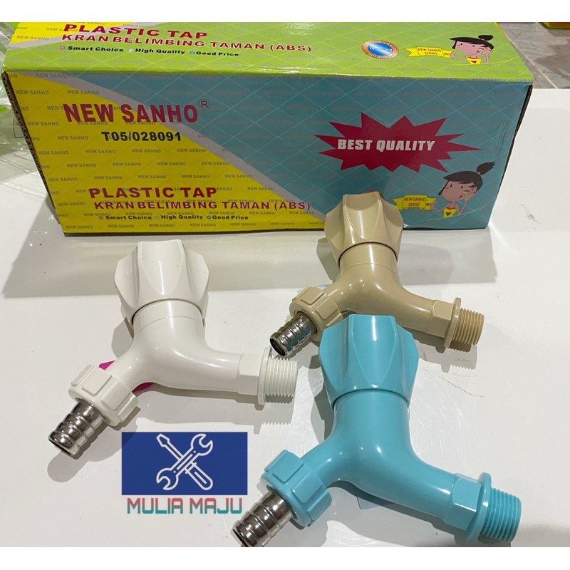 Jual Kran Tembok Putar Taman 1/2” NEW SANHO KERAN TEMBOK BALING TAMAN ...