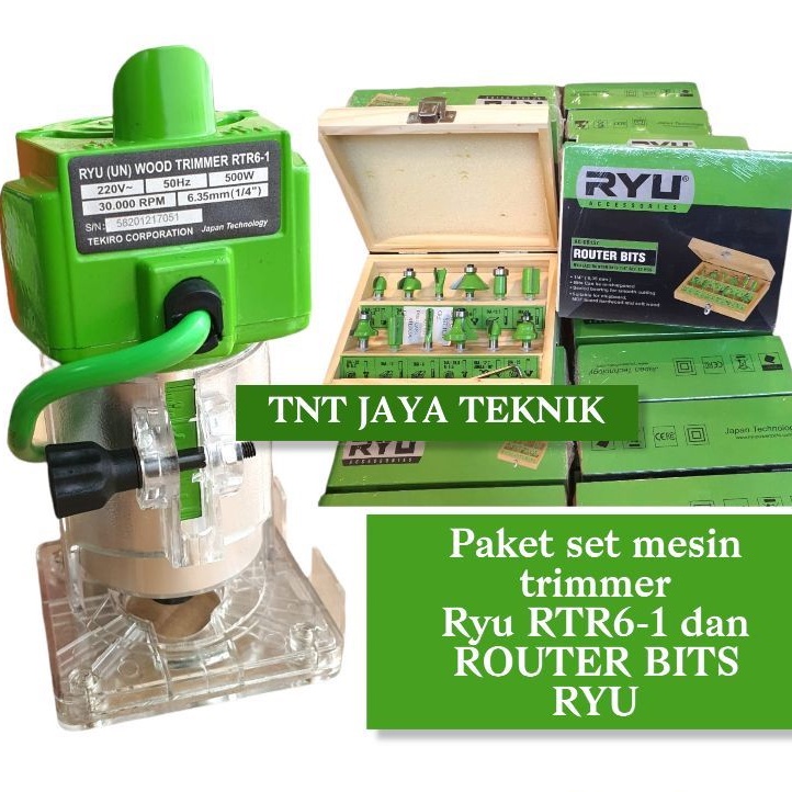 Jual MESIN TRIMMER ROUTER PROFIL KAYU RTR 6-1 / TRIMMER RYU RTR6-1 SET ...