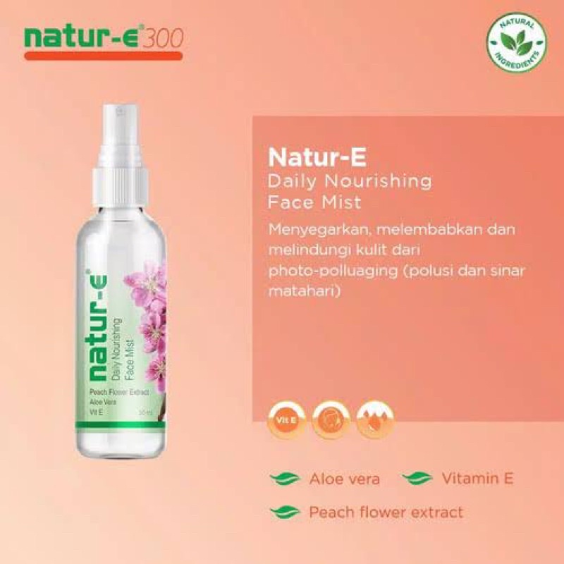 Jual ( Promo ) Natur-E Daily Nourishing Face Mist 95 ml Spray 100% ...