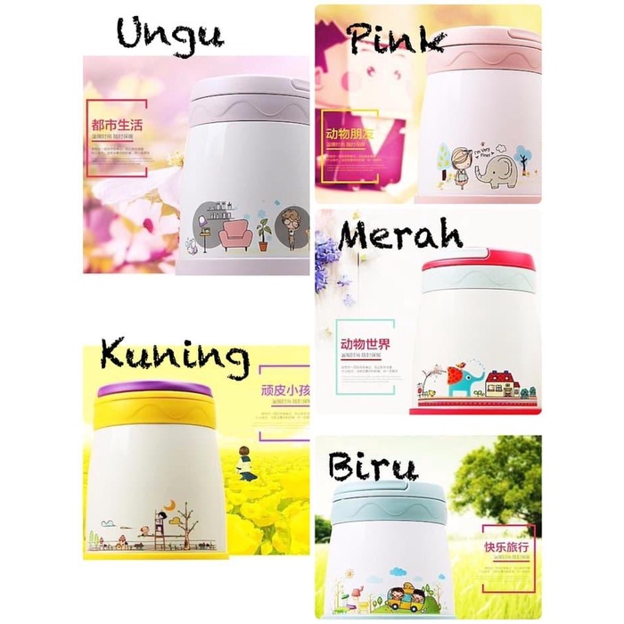 Jual Thermos Jar Thermal Soup Insulated - termos sup tahan panas dingin ...