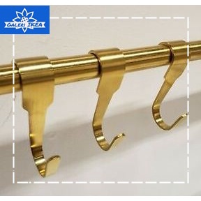 Jual Tiang Rel Rak Gantungan Dapur, Batang Rel Rak Dapur Gold 80 cm ...