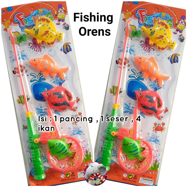 Jual Mainan Pancing Pancingan Ikan Magnet Sambil Mandi Fishing Fish ...
