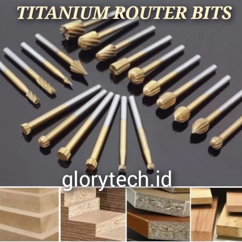 Jual Mata Bor Kikir Ukir Kayu HSS TITANIUM / Mini Drill Grinder ...