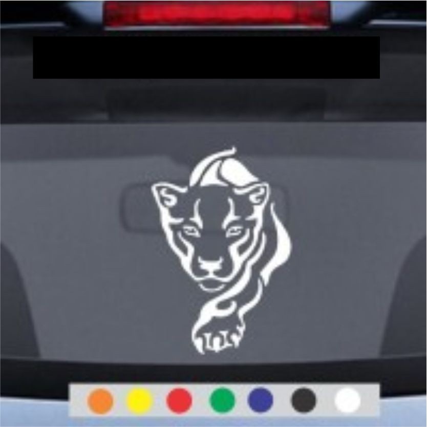 Jual CUTTING STICKER MOBIL GAMBAR MACAN TIGER STIKER KACA MOBIL KEREN ...