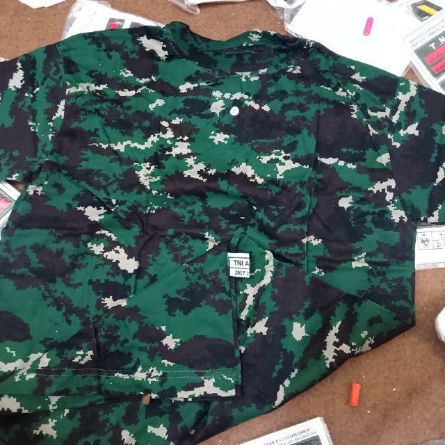Jual ORI 100%. Kaos loreng jatah TNI. Malvinas, NKRI, Kostrad, Raider ...