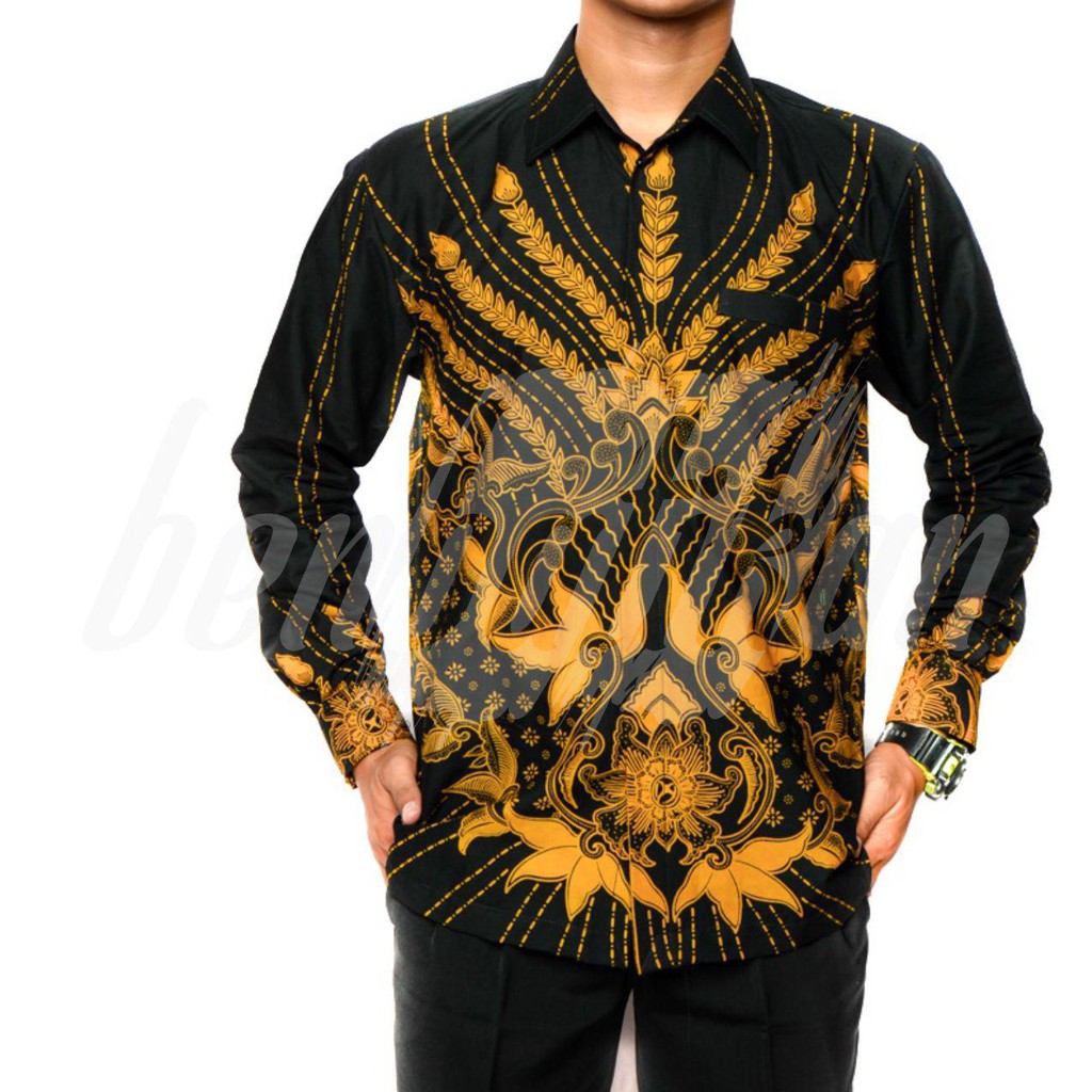 Jual Batik Solo Pria Premium - Kemeja Batik Pria Lengan Panjang Motif ...