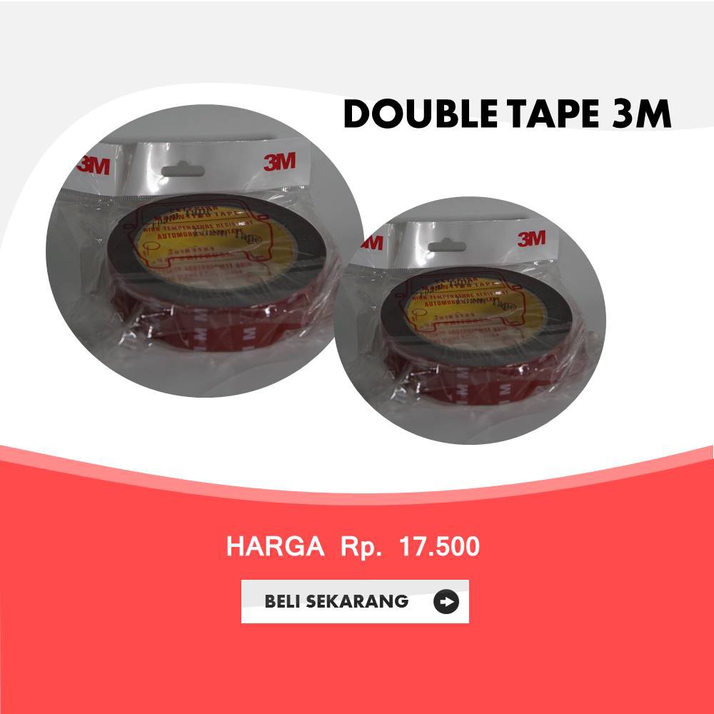 Jual Isolasi Bolak balik / Double Tape 3M Merah 20mm x 5 Meter | Shopee ...
