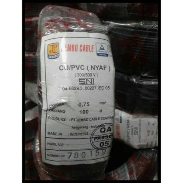 Jual Kabel jembo NYAF 0,75mm 100MTR | Shopee Indonesia
