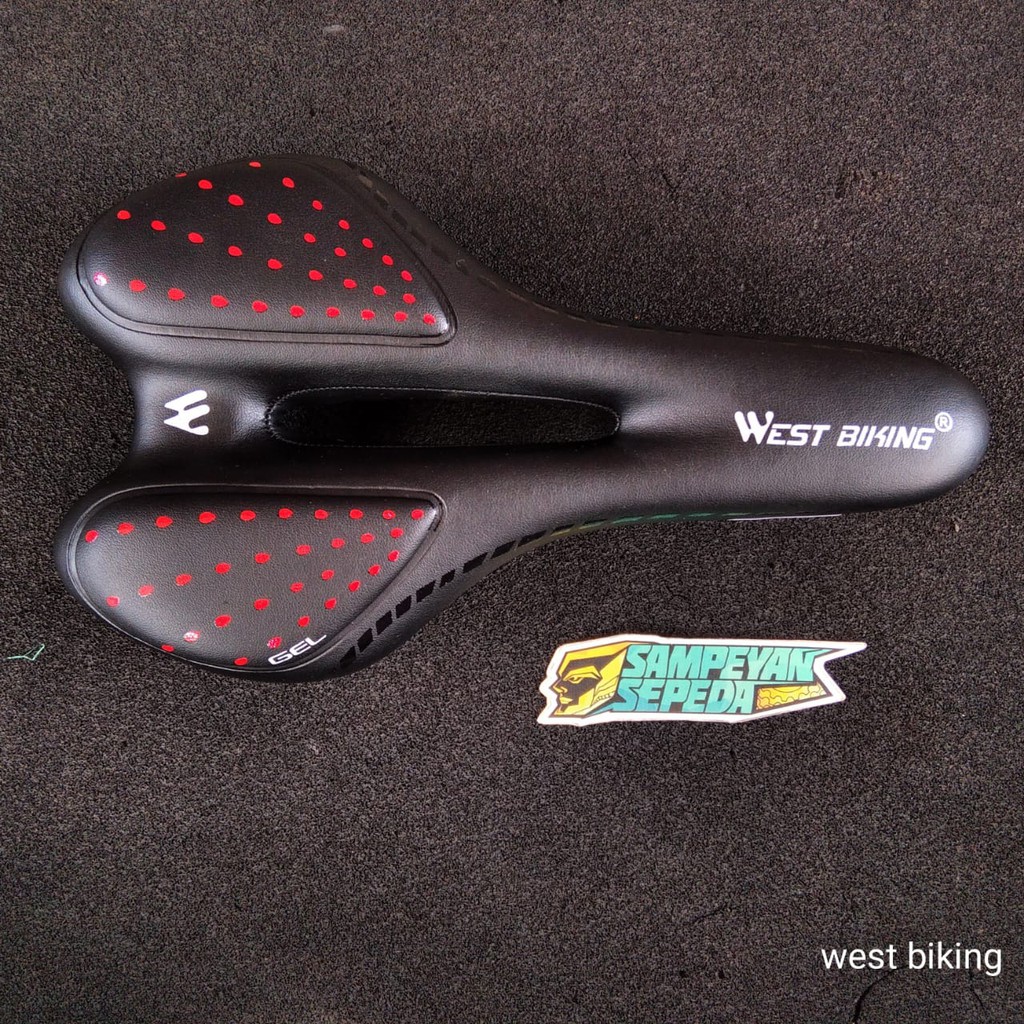 Jual Jok Sadel Sepeda Bike Saddle Silicone Gel Cushion PU Leather West ...