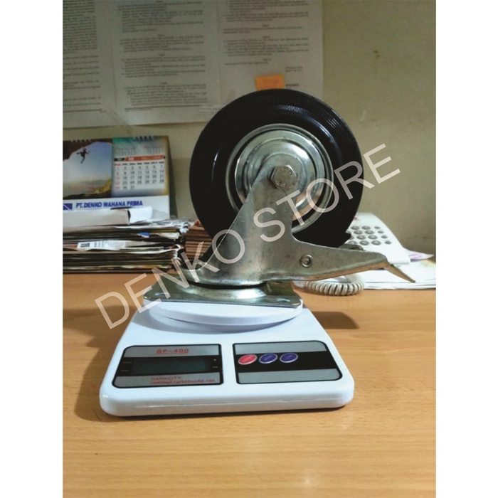 Jual Roda Hidup Rem 6"/ Caster Wheel Rubber Triple S Kapasitas 150kg ...