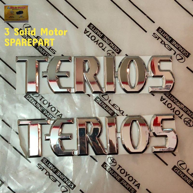 Jual Logo Emblem Bagasi Tulisan Terios Original | Shopee Indonesia