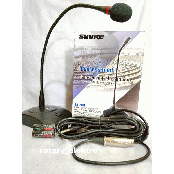 Jual MIC MEJA SHURE SH 500 MIC KHUTBAH/ PIDATO | Shopee Indonesia