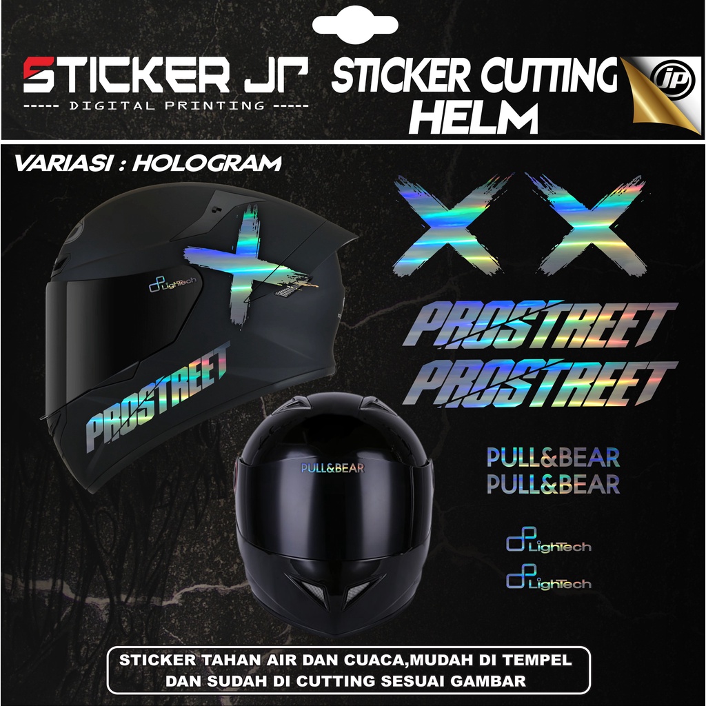 Jual Stiker Helm Full Face - Cutting Sticker helem FullFace Prostreet ...