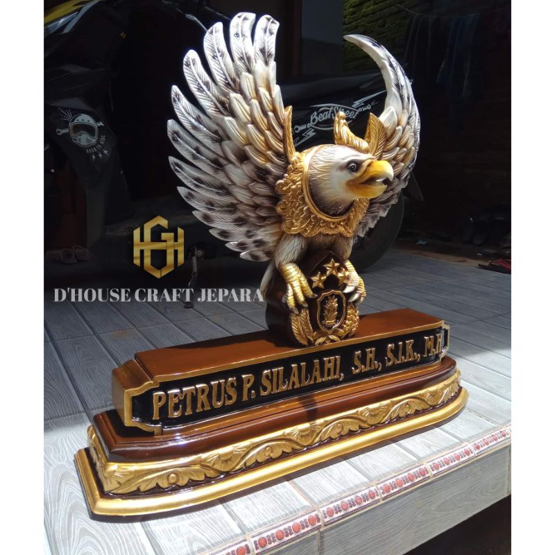 Jual Papan Nama Meja Kantor Model Burung Garuda Elang ( Panjang 50cm ...