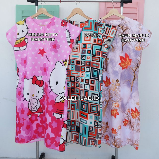 Jual Daster Karakter Motif Kartun || Daster Katun Gambar | Shopee Indonesia