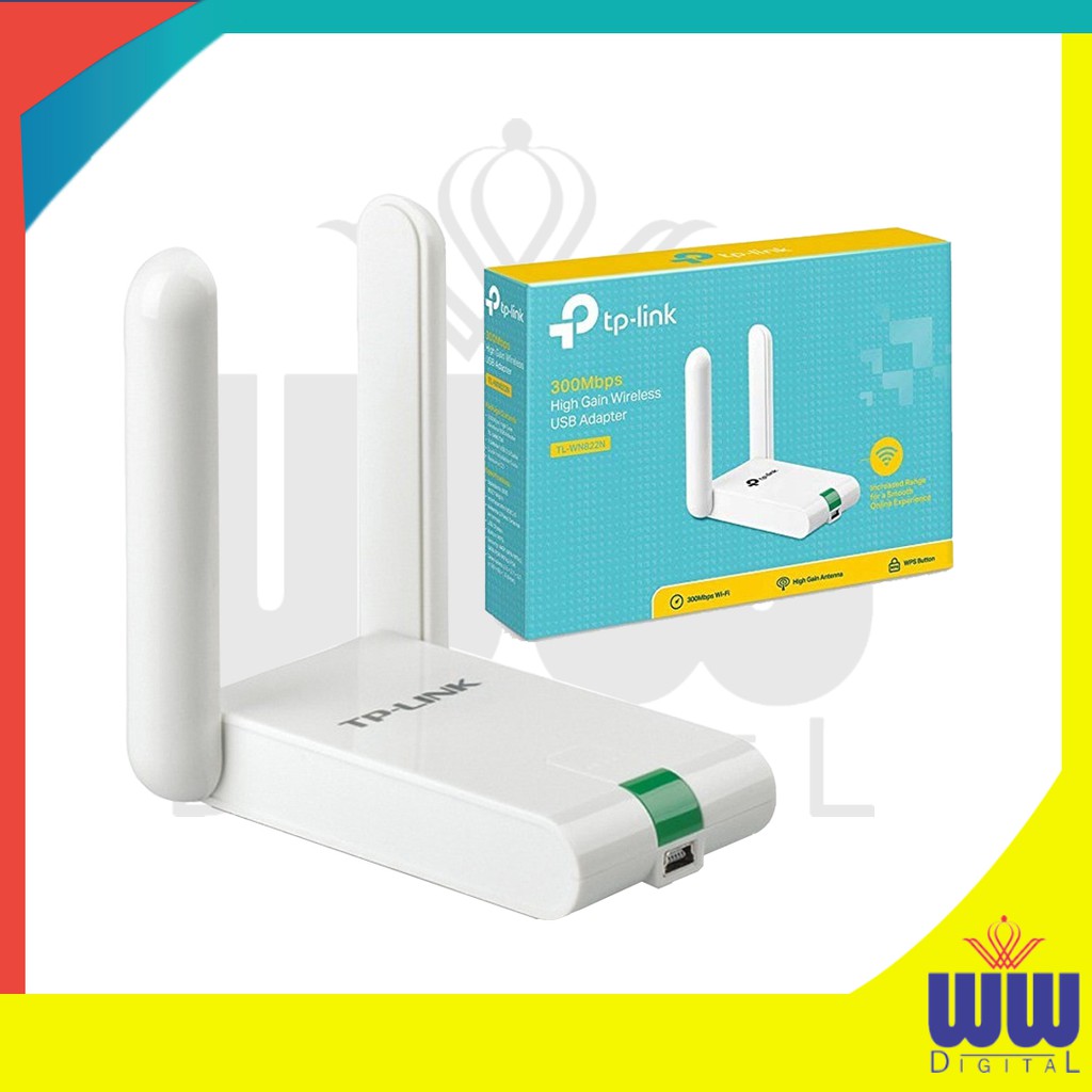 Jual USB Adapter TP-LINK TL-WN822N 300Mbps High Gain Wireless | Shopee Indonesia