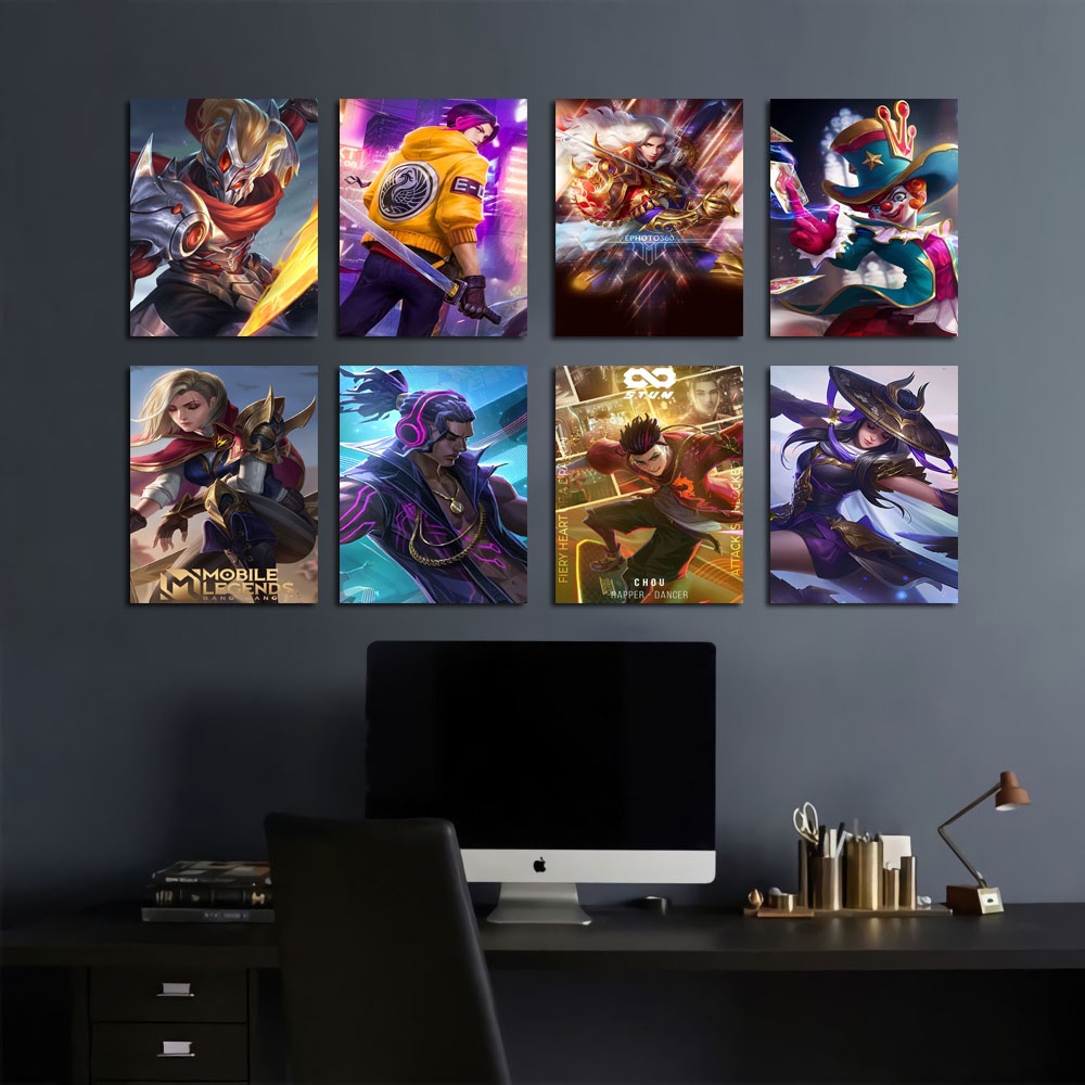 Jual POSTER VINTAGE MOBILE LEGENDS / FREE STICKER/ FREE CUSTOM/ HIASAN ...