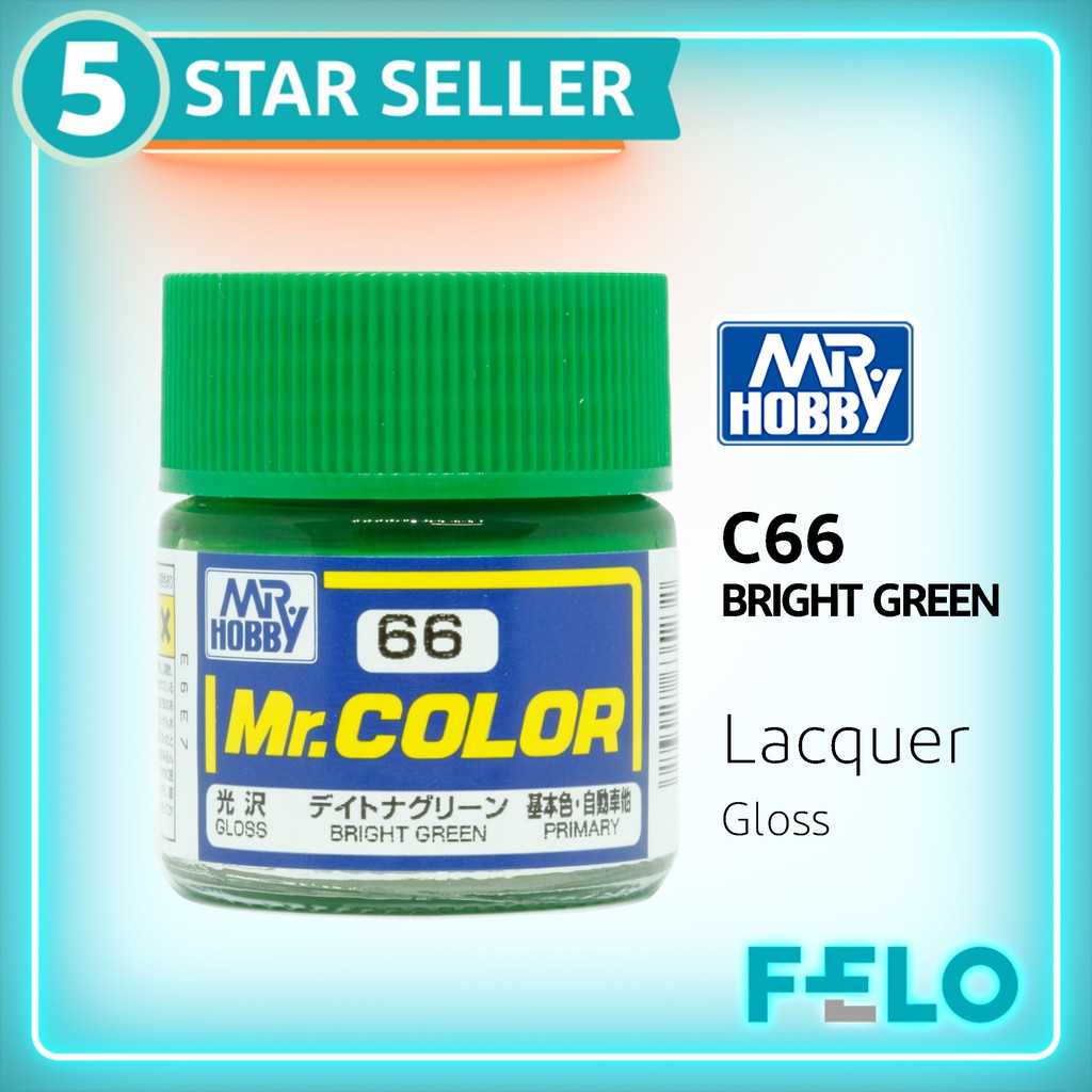 Jual CAT GUNDAM - MOKIT MR COLOR BRIGHT GREEN C 66 / MR HOBBY C66 ...