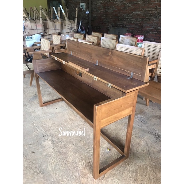 Jual PIANO TABLE | MEJA PIANO | MEJA KEYBOARD KAYU JATI | Shopee Indonesia
