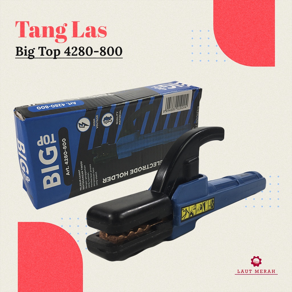 Jual TANG LAS Welding Stang Gagang Pegangan Kawat Las Kecil 200A 200 Ampere - BIG TOP | Shopee ...