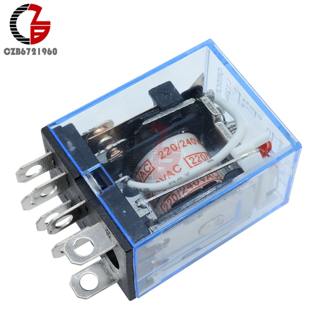 Jual PREORDER LY2NJ AC 220V Coil 10A 240V Power Relay DPDT Led Lamp ...