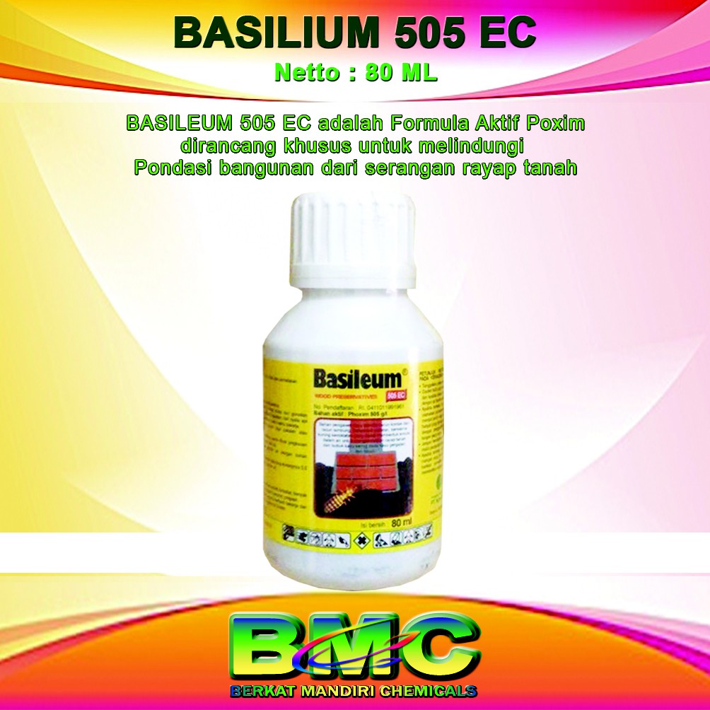 Jual BASILEUM 505 EC Kemasan 80 Ml Melindungi Pondasi Bangunan Dan Kayu ...