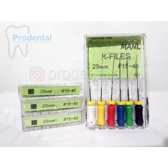 Jual K file 25mm #15-40 MANI -KFILE | Shopee Indonesia