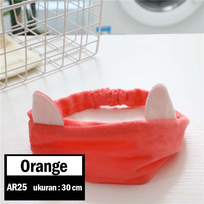 Jual Bandana Cuci Muka Motif Kuping Kucing Kelinci Headband Bando Lucu ...