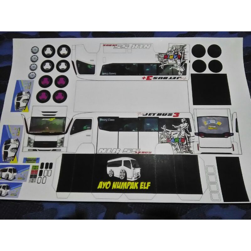 Jual Lembaran Papercraft Bus, Elf, Truck | Shopee Indonesia