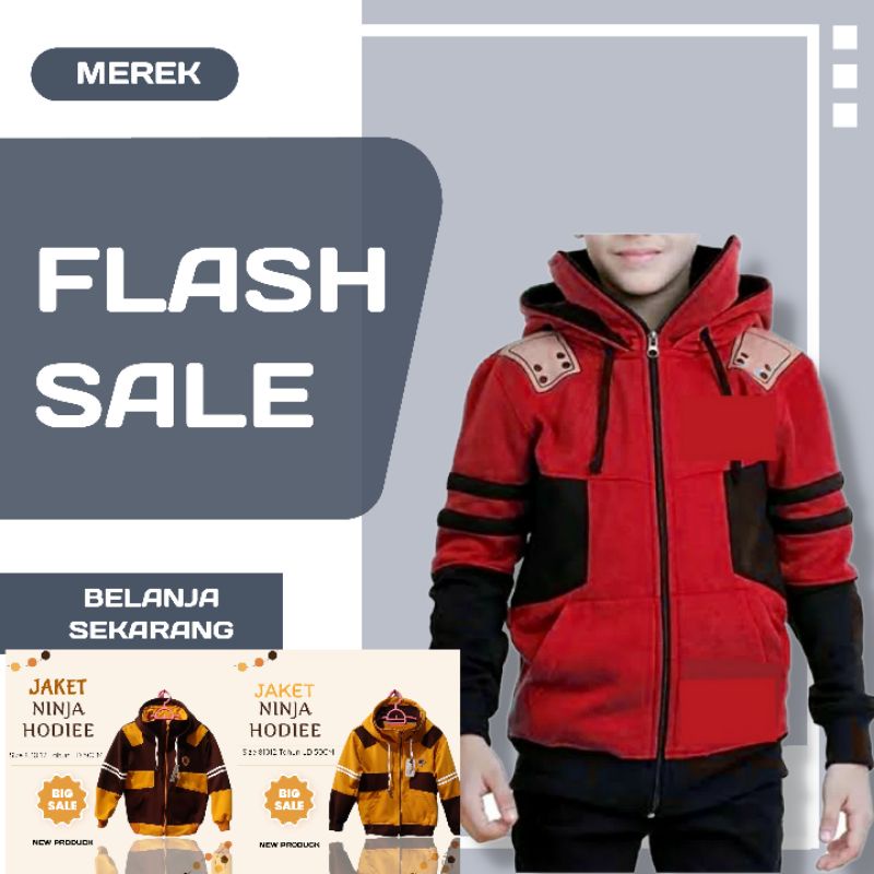 Jual Jaket Ninja Hodiee usia 8 10 12 Tahun | Shopee Indonesia