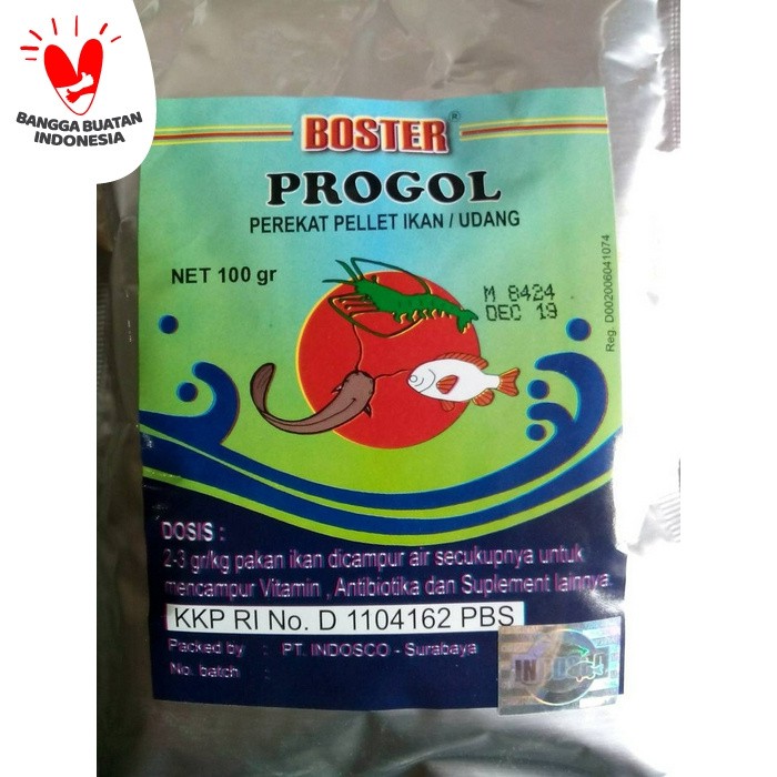 Jual Perekat pelet ikan Progol Boster (pengganti Telur) isi 100 gram ...