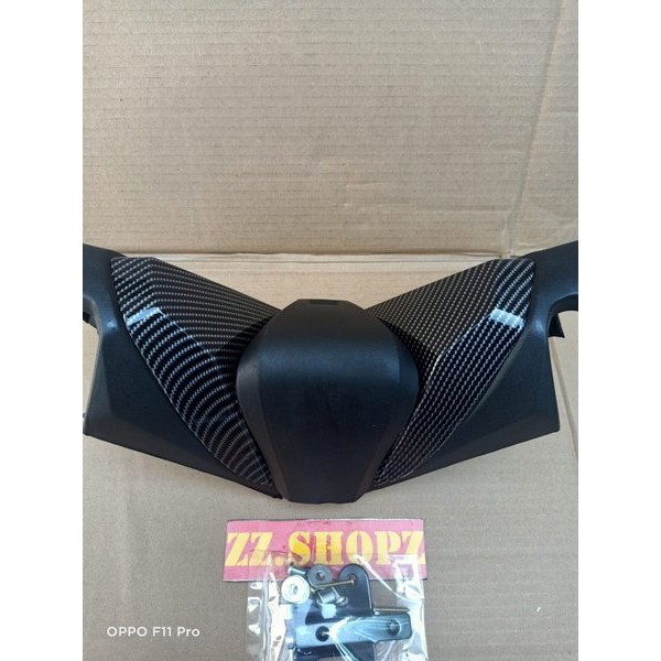 Jual Cover stang PCX 160 new lokal carbon Tutup stang PCX 160 pelindung ...