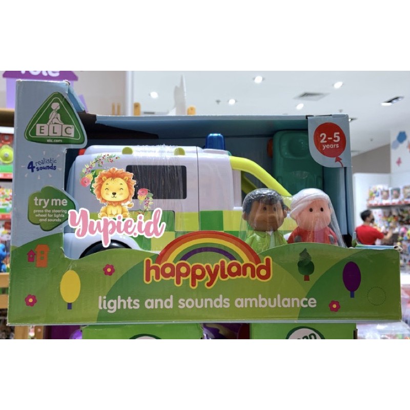 Jual elc happyland light and sounds ambulance | Shopee Indonesia
