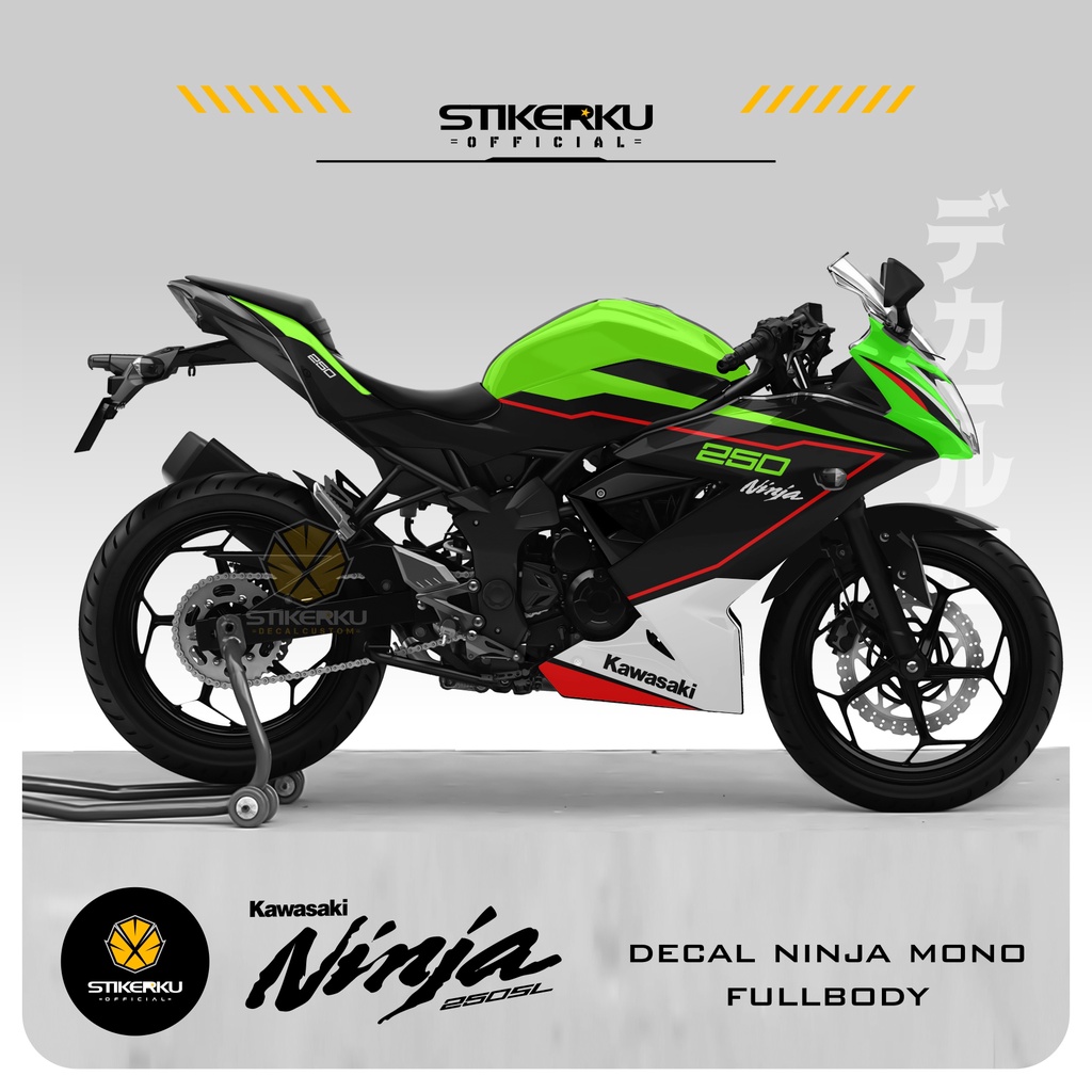 Jual DECAL NINJA 250SL / MONO /STICKER / STIKER / STOCK DECALS ...