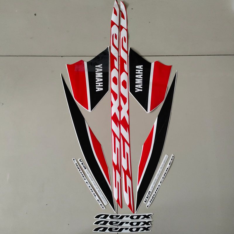 Jual Yamaha aerox 2020 putih merah Lis body berkualitas termurah ...