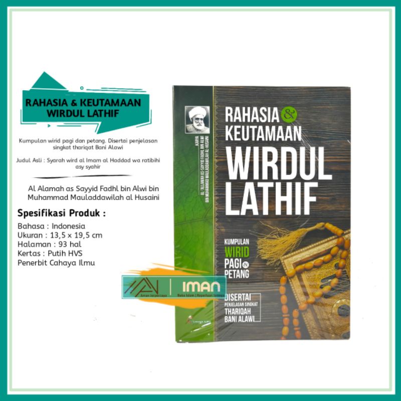 Jual Buku Rahasia dan Keutamaan Wirdul Lathif Sayyid Fadhl bin Alwi bin Muhammad | Shopee Indonesia