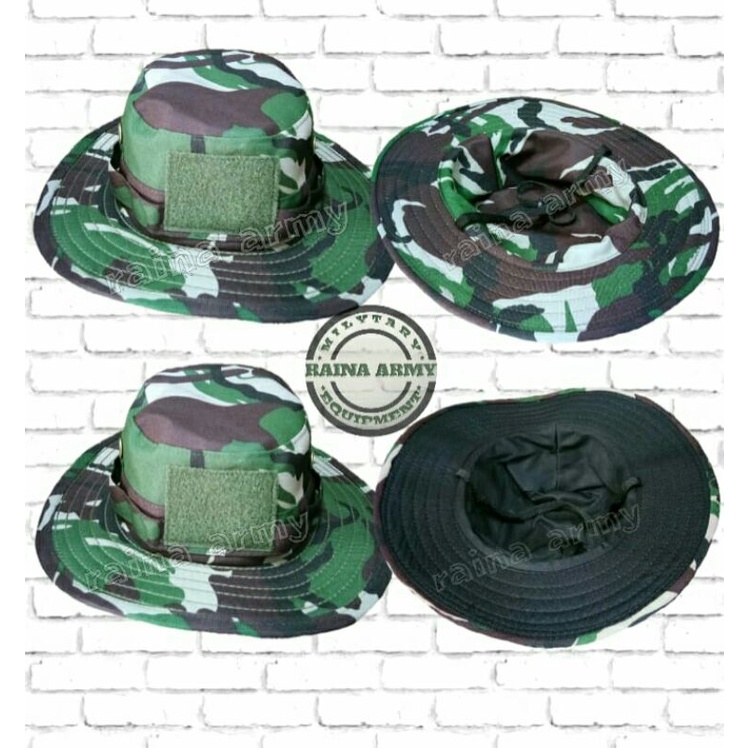 Jual topi rimba tactical bdu topi rimba velbed loreng tni malvinas ...