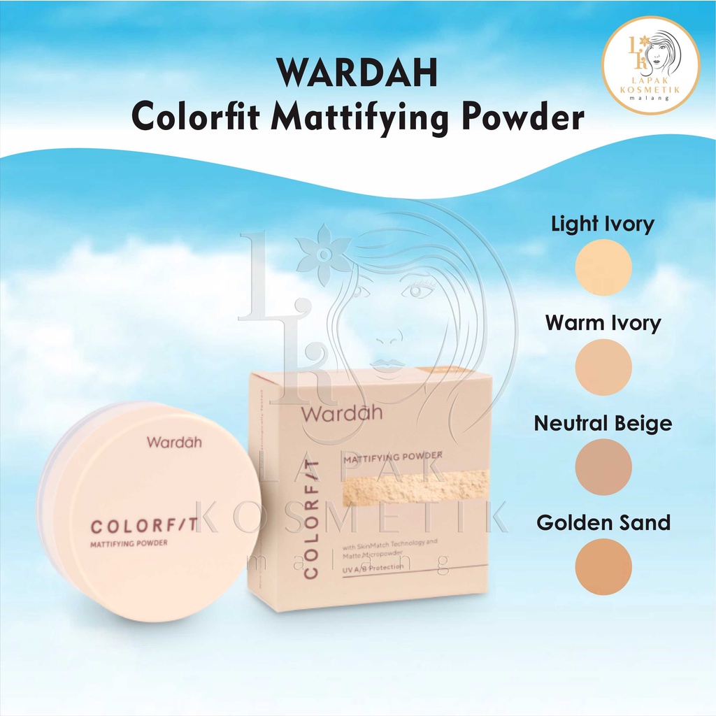 Jual Wardah Colorfit Mattifiying Powder 15gr | Bedak Tabur Wardah ...