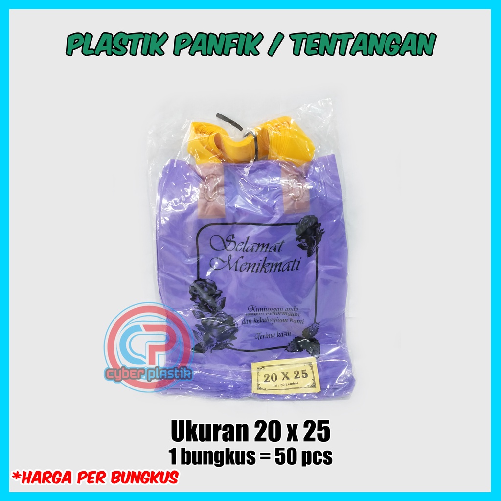 Jual Plastik Panfik | Shoping Bag | Plastik Tentengan ukuran 20 x 25 ...