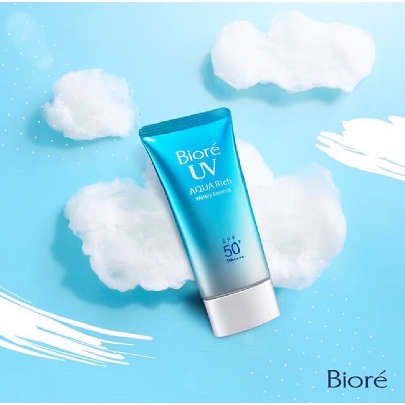 Jual Biore UV Aqua Rich Watery Essence SPF 50+/PA+++ Sunscreen | Shopee Indonesia