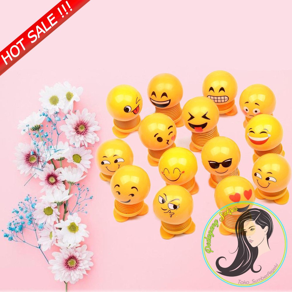 Jual Boneka Emoticon Per Goyang Head Emoji Spring Doll Pajangan Mobil ...