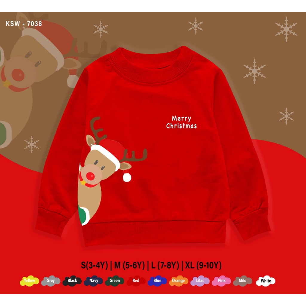 Jual Sweater Anak Bergambar Rusa Side / Sweater Anak Laki Laki dan ...