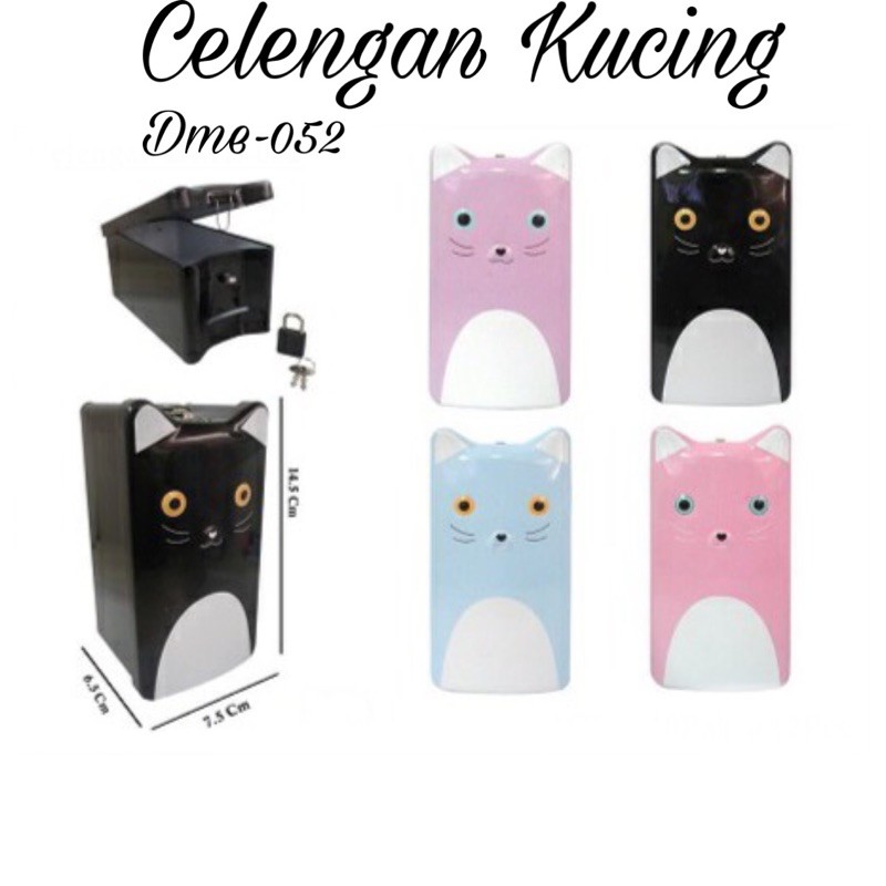 Jual Celengan / Celengan Gembok Kucing / Celengan Viral / Celengan Dme ...