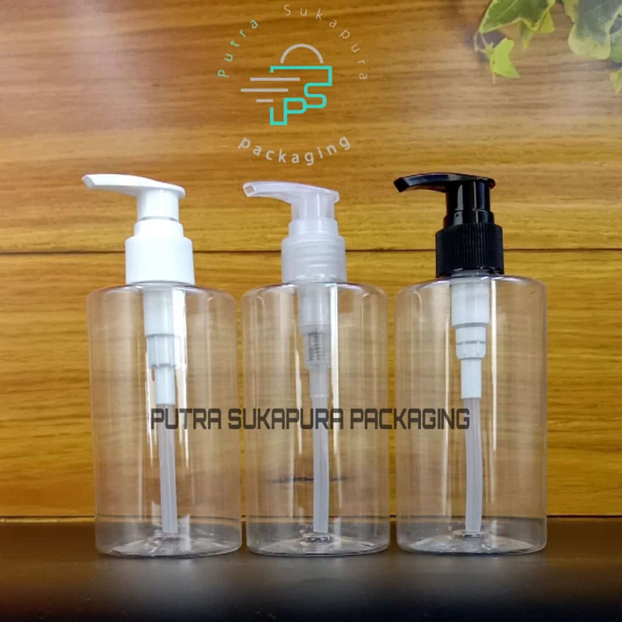 Jual Botol Pump 250Ml Rf Natural Pet / Botol Sabun Tutup Pump Varian / Botol kemasan sabun cair ...